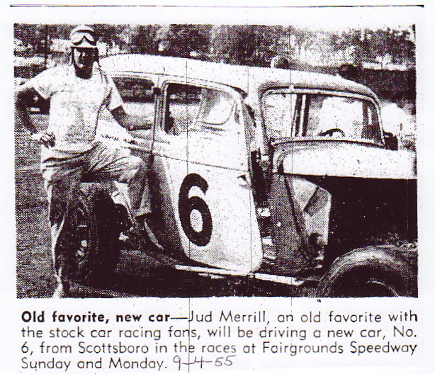 Photo: Jud Merrill | 2009 Hall of Fame album | ALABAMA AUTO RACING ...