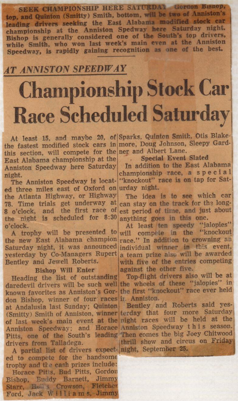 Photo: ChampionshipStockCar 200 | Gordon Bishop thanks to Gary Bishop ...