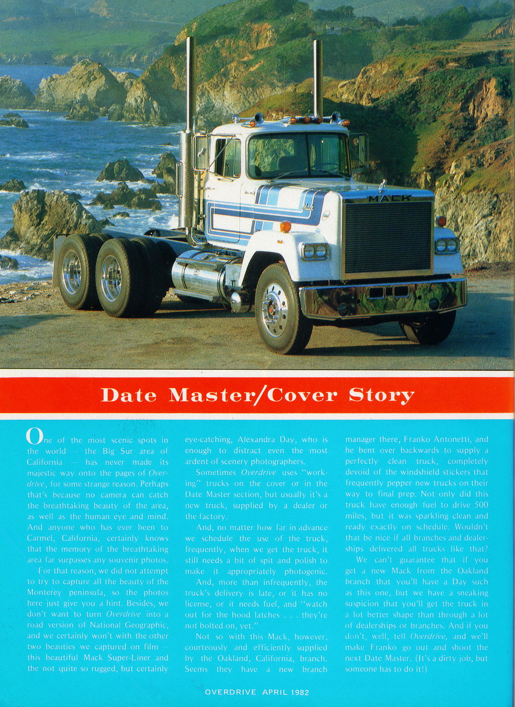 Photo: April 1982 Cover Story 1 | 04 Overdrive Magazine April 1982 ...