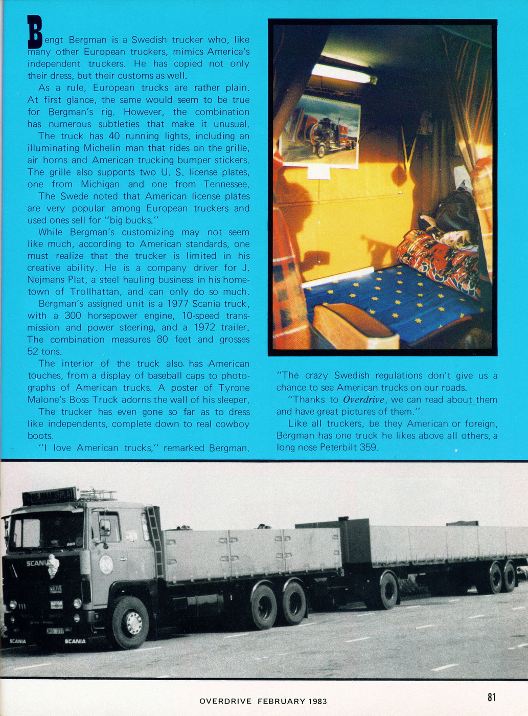 02 Overdrive Magazine February 1983 album | Dutch Model Truck Club ...