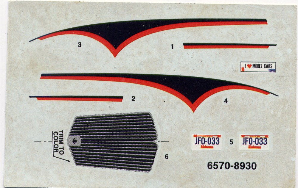 Photo: 1933 Willys Coupe Decals | AMT 1933 Willys Coupe #6570 album ...