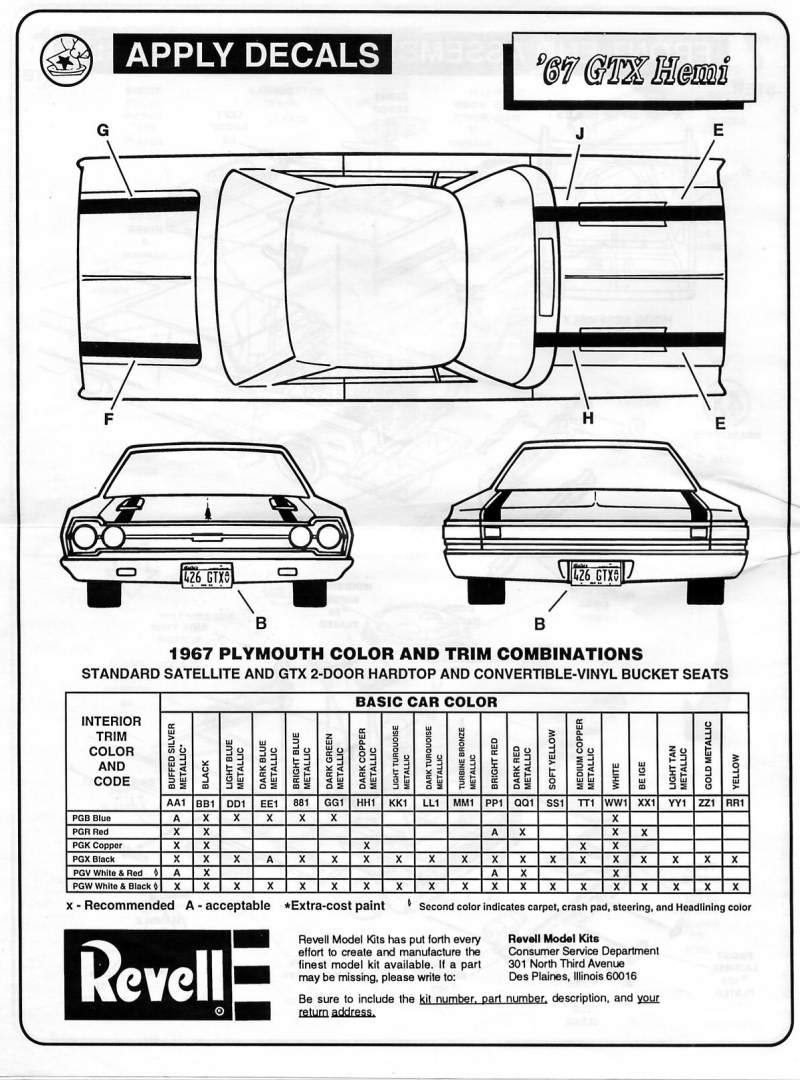 Photo: 1967 Plymouth GTX Hemi Page 8 | REVELL '67 Plymouth GTX Hemi ...