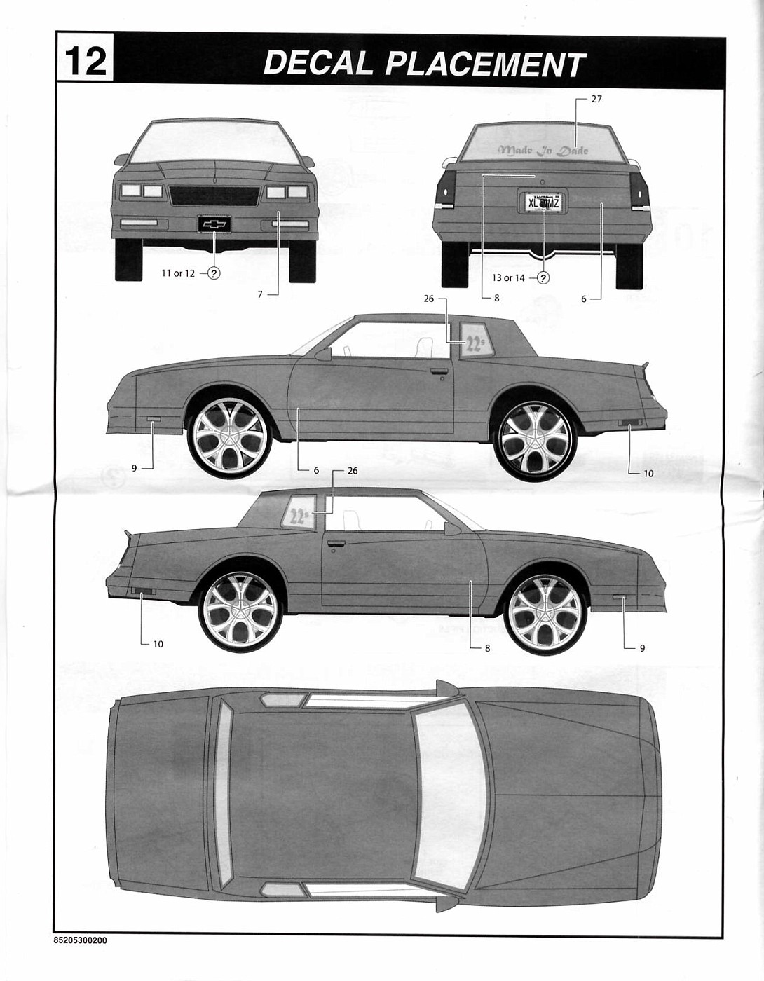 Photo: 1986 Chevrolet Monte Carlo SS Donk Page 8 | REVELL '86 Chevy ...