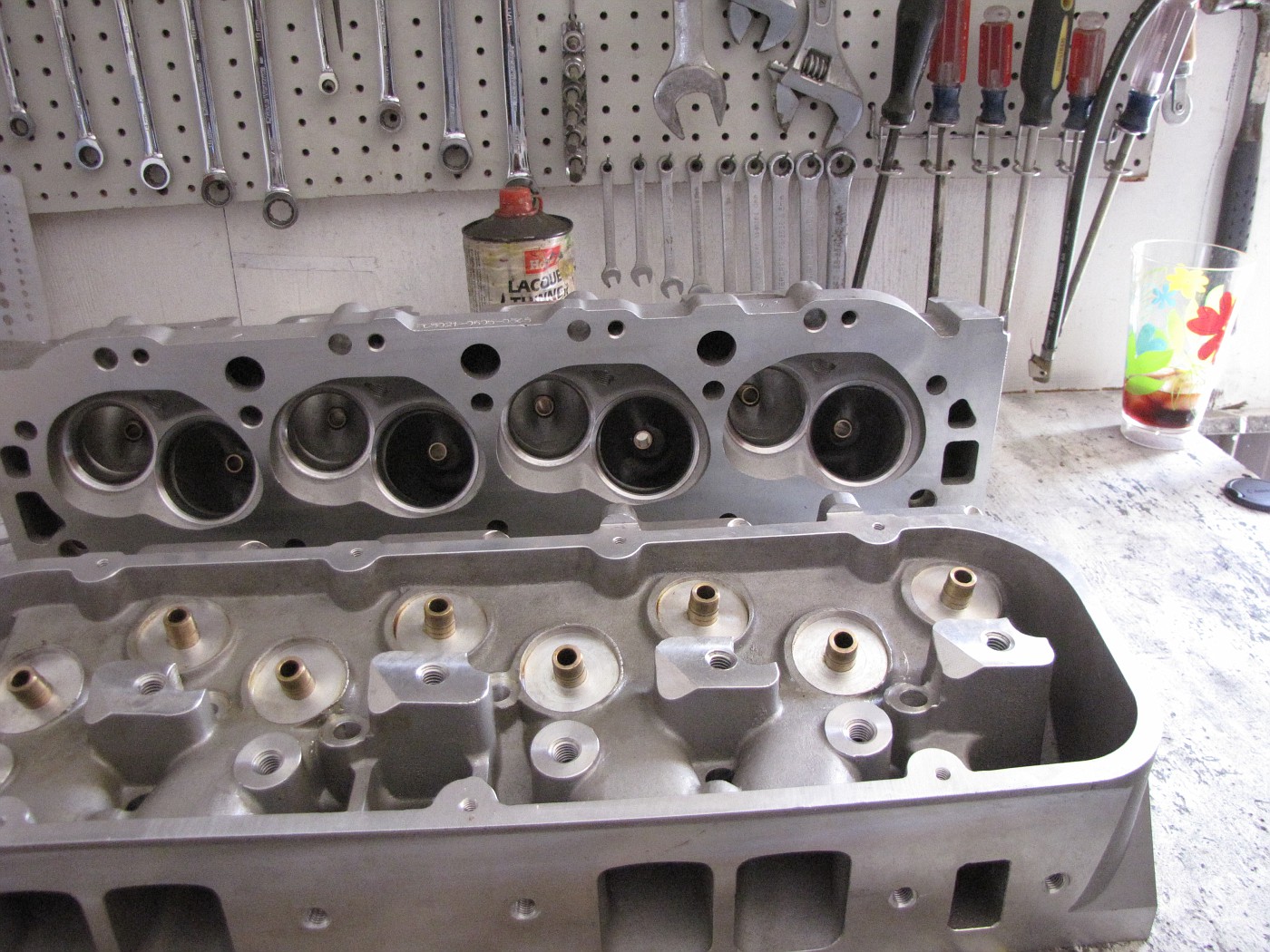 Photo: ProComp 454 Aluminum heads. Part # PC3021. Rectangle port, 115cc ...