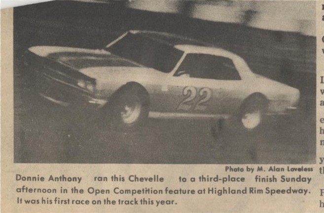 Photo: DONNIE ANTHONY | 1964 UP LATE MODEL MODIFIEDS SPORTSMAN ETC ...