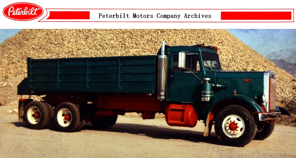 Photo: Throw Back 91 model 351 dump truck | Peterbilt Motors Company ...