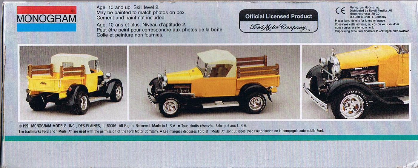 MONOGRAM '29 Ford Pickup #7555 album | DRASTIC PLASTICS MODEL CAR CLUB ...
