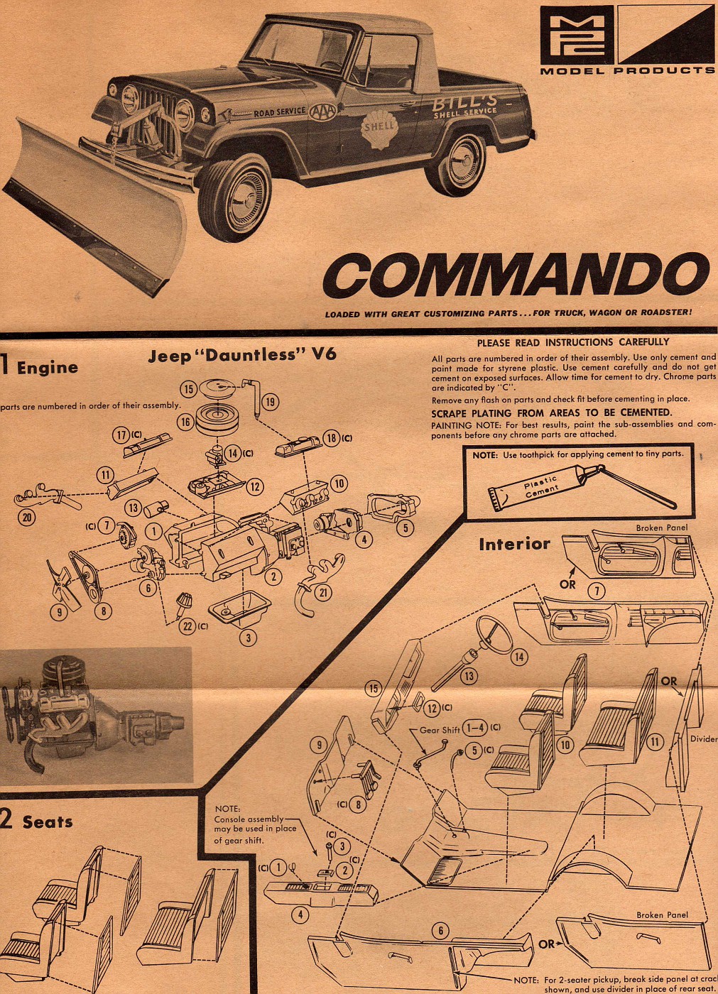 Photo: Jeep Commando 1 | MPC Commando Jeep with snow plow #401-200 ...