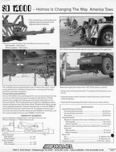 Photo: Holmes SD12000 wheel lift page 2 | Wrecker and Roll back ...