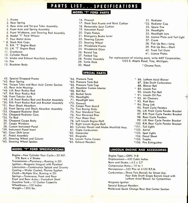 Photo: T125 200 (8) | AMT 1925 Model T Ford "Double Kit" #125-200 album ...