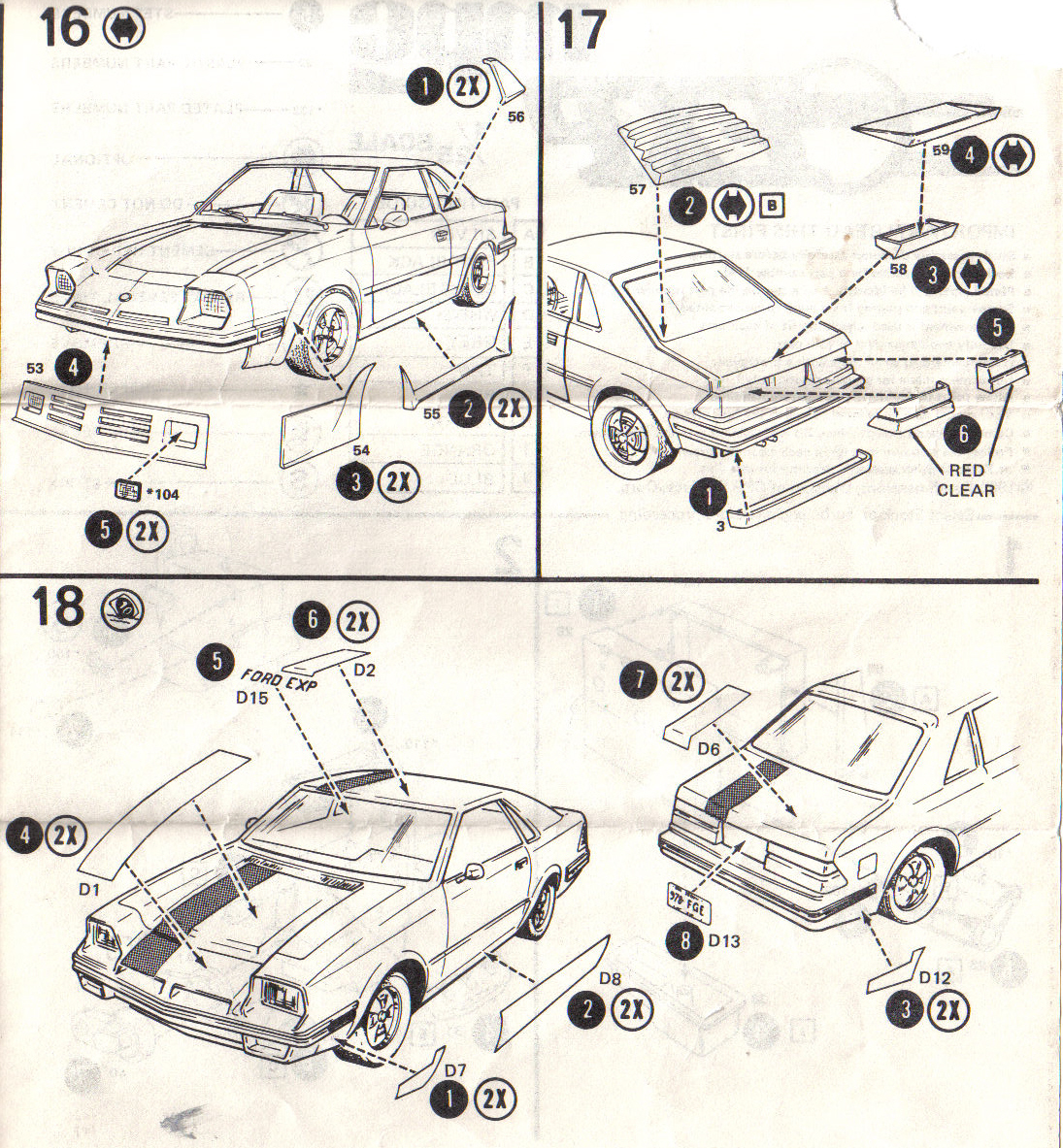Photo: 6 | MPC Ford EXP album | DRASTIC PLASTICS MODEL CAR CLUB | Fotki ...