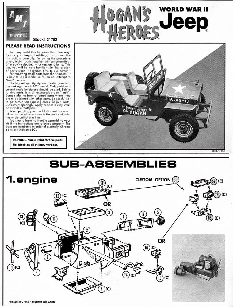 Photo: 1944 Jeep 006 | AMT Hogan's Heroes World War II Jeep #31752 ...