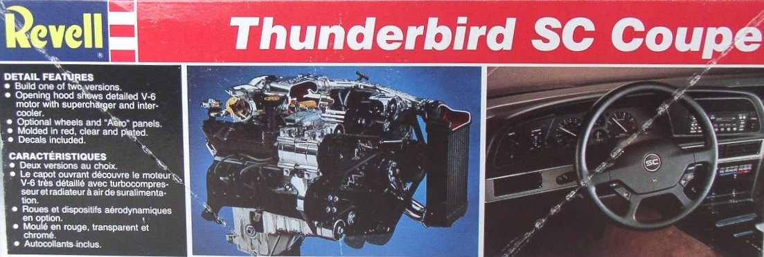 Photo: Thunderbird box art 4 | REVELL 1989 Thunderbird SC Coupe ...