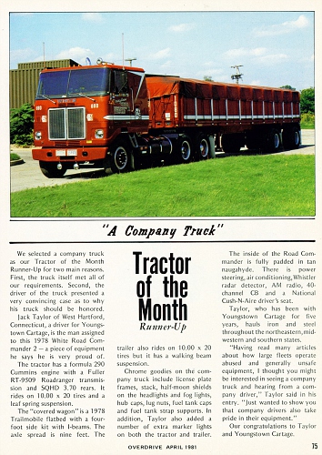 04 Overdrive Magazine April 1981 album | Dutch Model Truck Club | Fotki ...