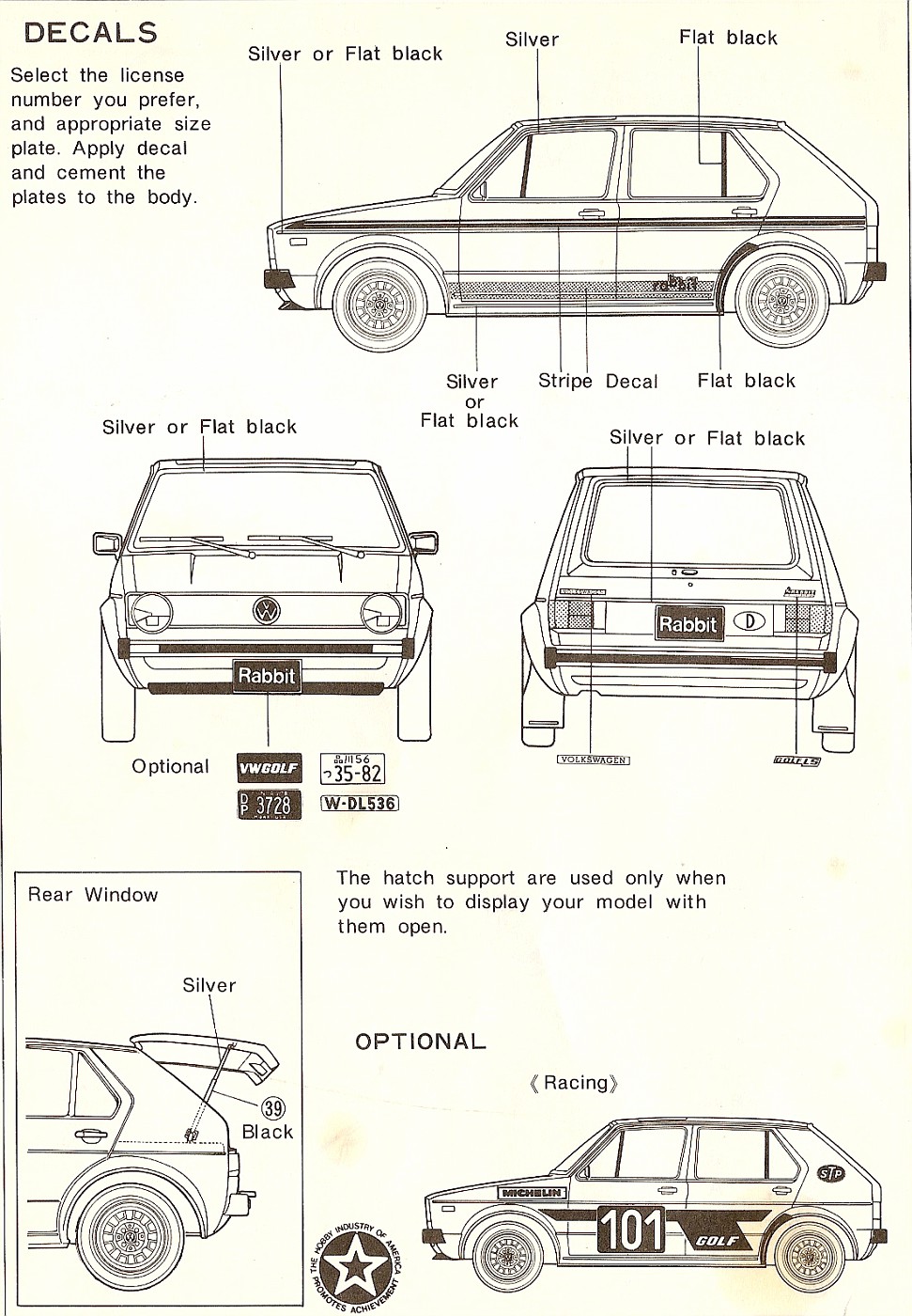 Photo: scan0016 | ENTEX VW Rabbit 1/20 scale album | DRASTIC PLASTICS ...