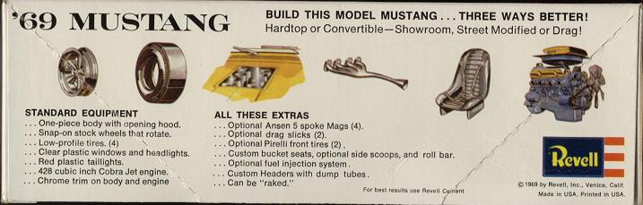 Photo: mustang 002 | REVELL '69 Mustang Shaker 428 Cobra Jet #H-1261 ...