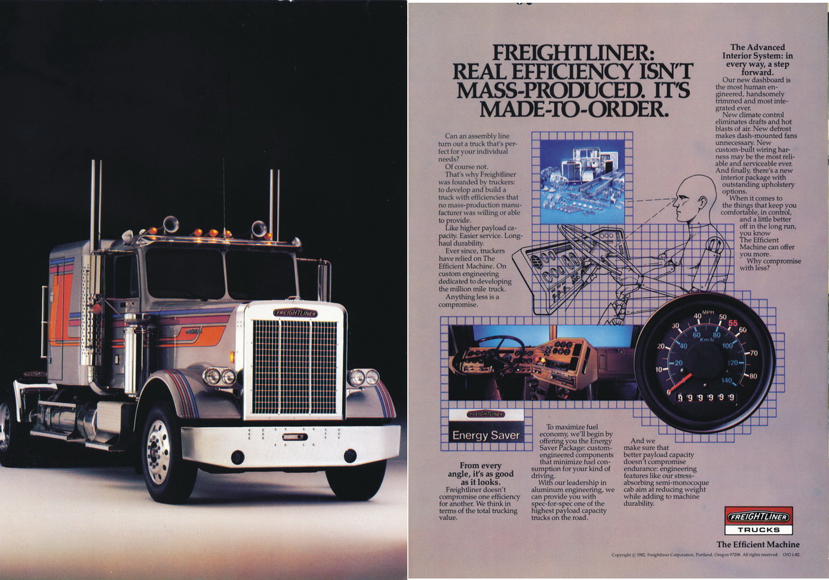 Photo: March 1982 Freightliner Ad | Freightliner Advertising album ...