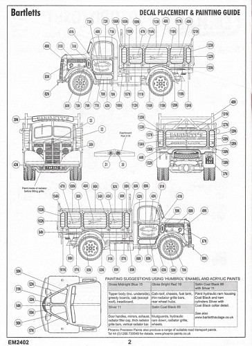 2402 Bedford 'OSBT' Tipper Emhar 1-24 album | Dutch Model Truck Club ...