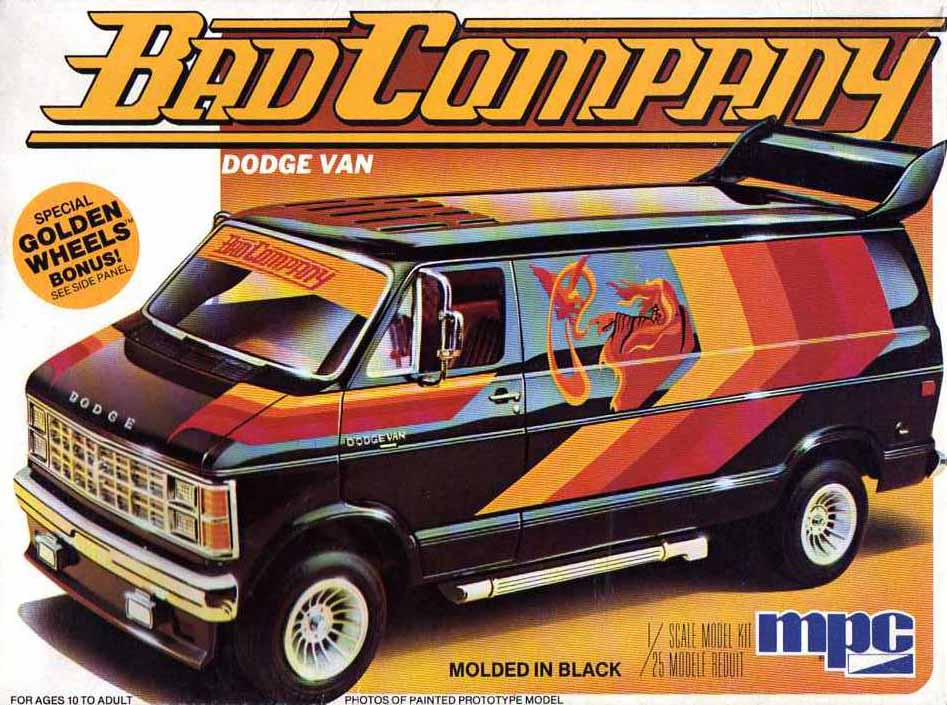 MPC Dodge Van BAD COMPANY album | DRASTIC PLASTICS MODEL CAR CLUB ...