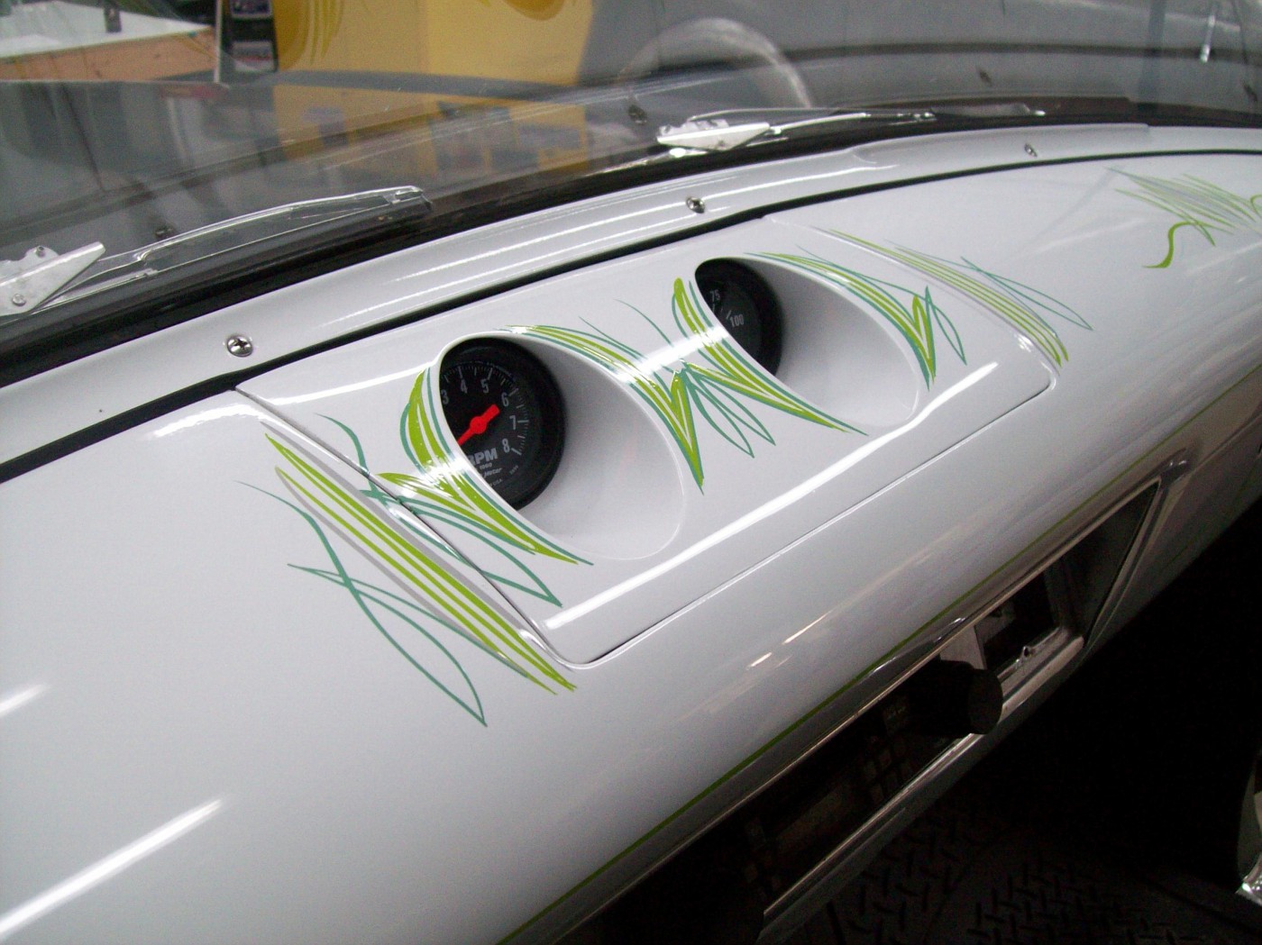 Photo: 54 ford dash stripes 004 | Pinstriping, Lettering and Signs ...