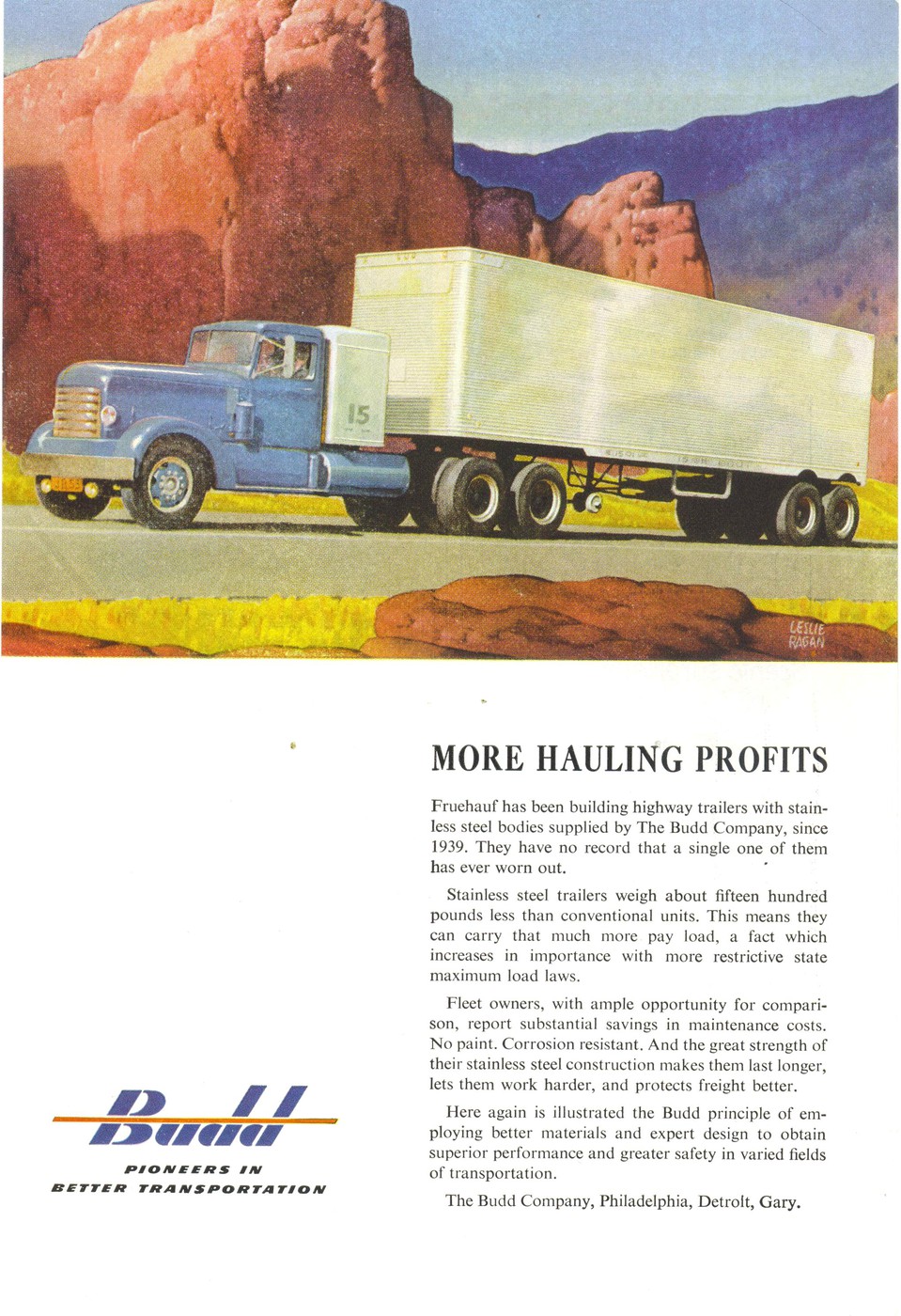 Photo: Budd ad | Big Rigs, 18 Wheelers, and Other Assorted Truck Stuff ...