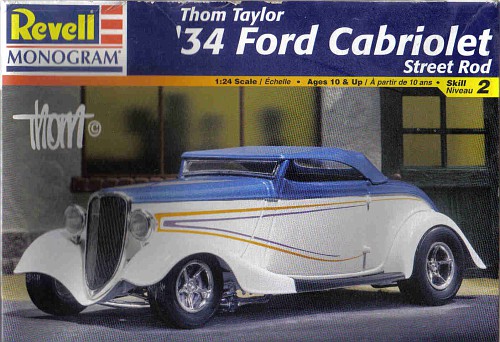 Photo: REVELLOGRAM #7647 1934 FORD CABRIOLET THOM TAYLOR | Box Art ...