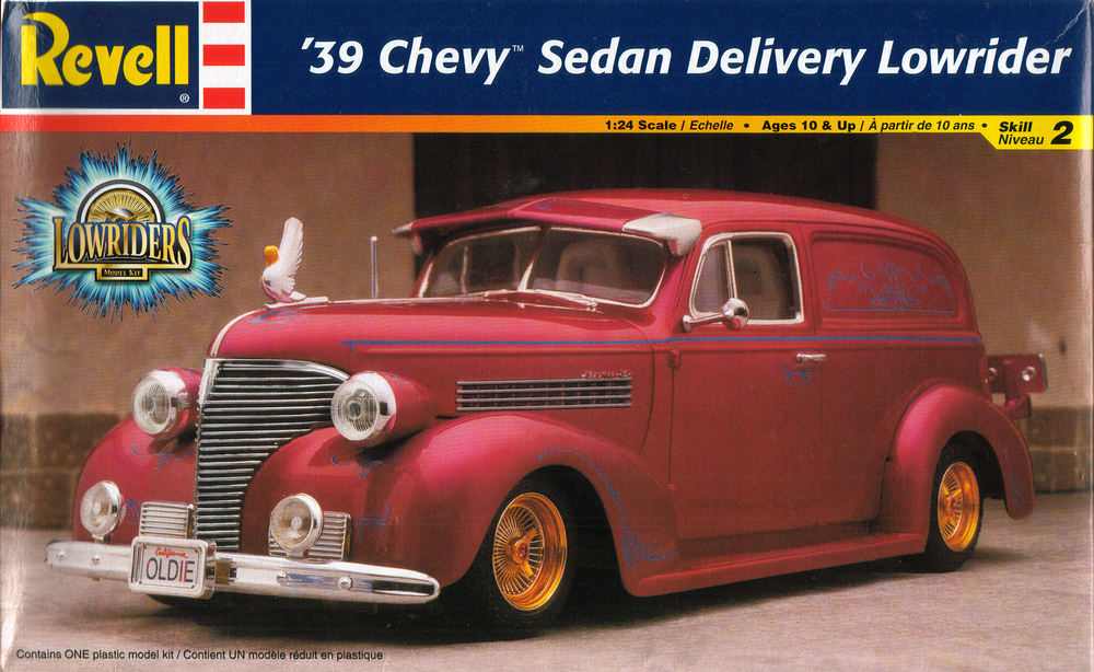 Photo: 39 Chevy Sedan Delivery Lowrider Revell Box top | REVELL '39 ...