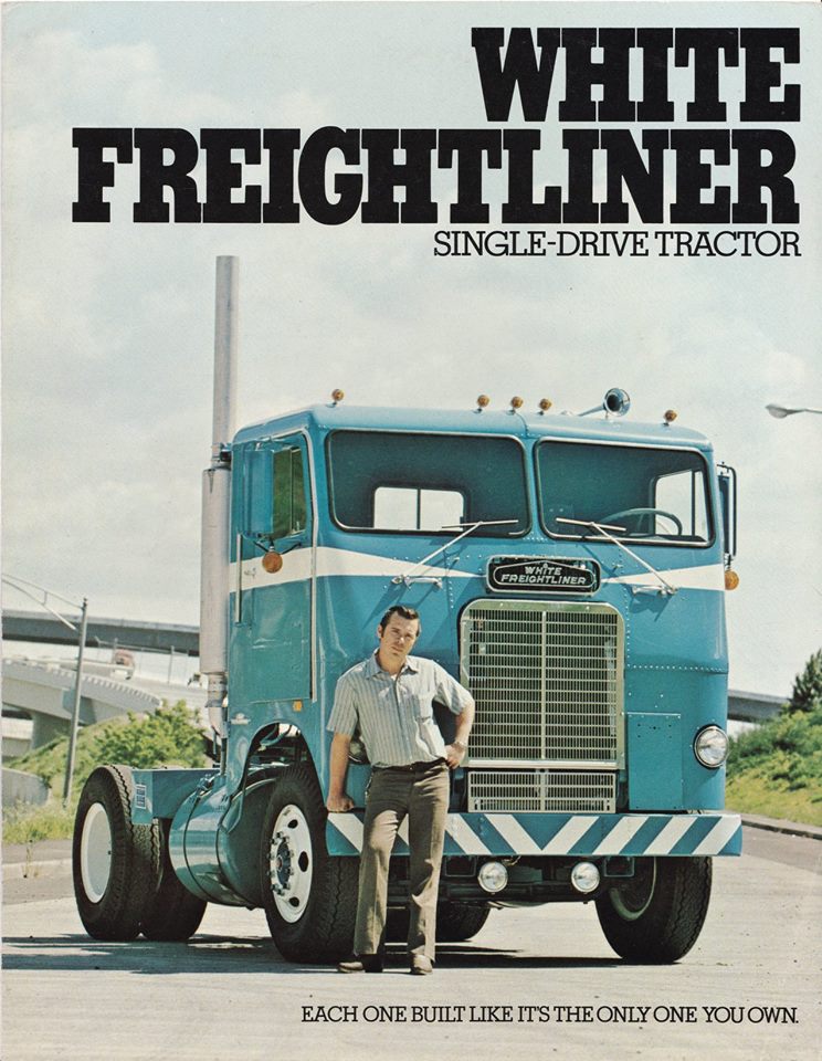 Photo: a | White Freightliner Single Drive Tractor album | Dutch Model ...