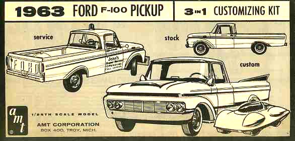 Photo: 1963 Ford F100 | AMT 1963 Ford F-100 Pickup Customizing #08-133 ...