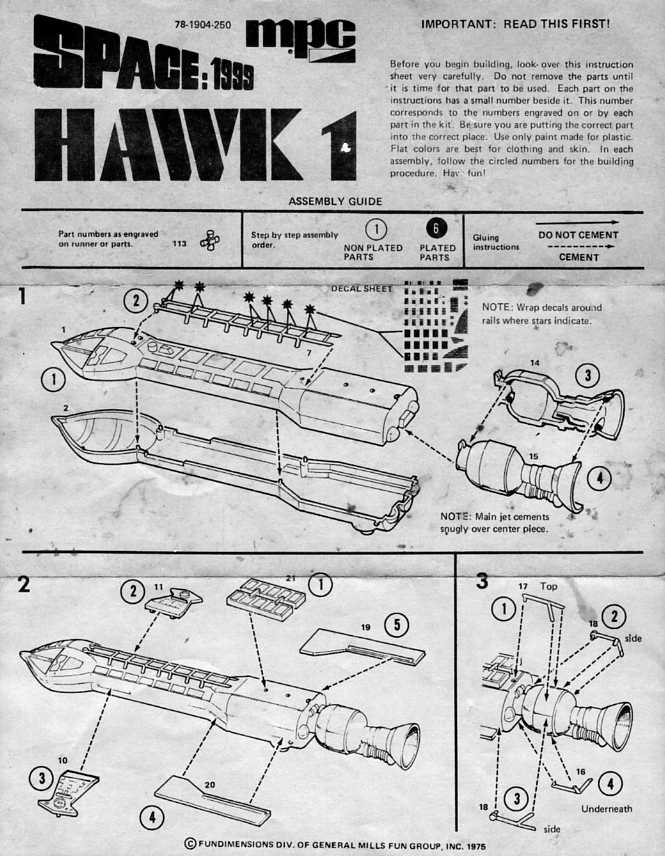 MPC HAWK 1 Space 1999 #78-1904-250 album | DRASTIC PLASTICS MODEL CAR ...