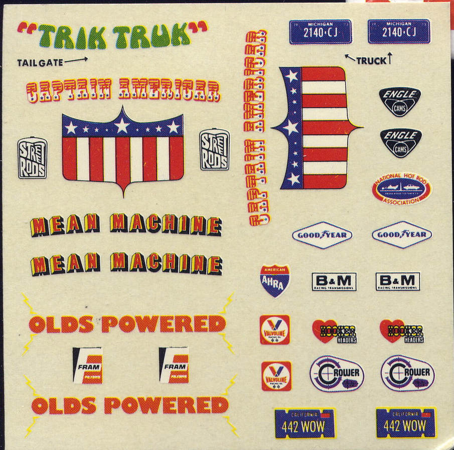 Photo: 1940 Willys Mean Machine Decals | AMT MEAN MACHINE '40 Willys ...