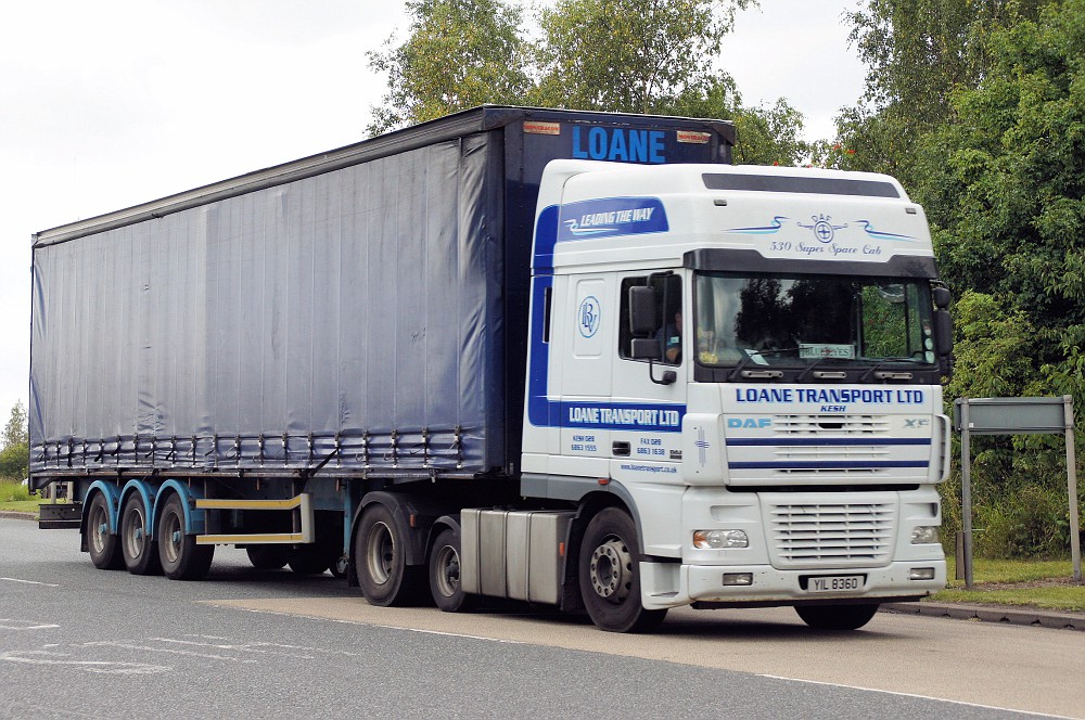 Photo: YIL 8360 DAF95.530XF SSC 6x2 unit | Loane Transport Ltd, Kesh ...