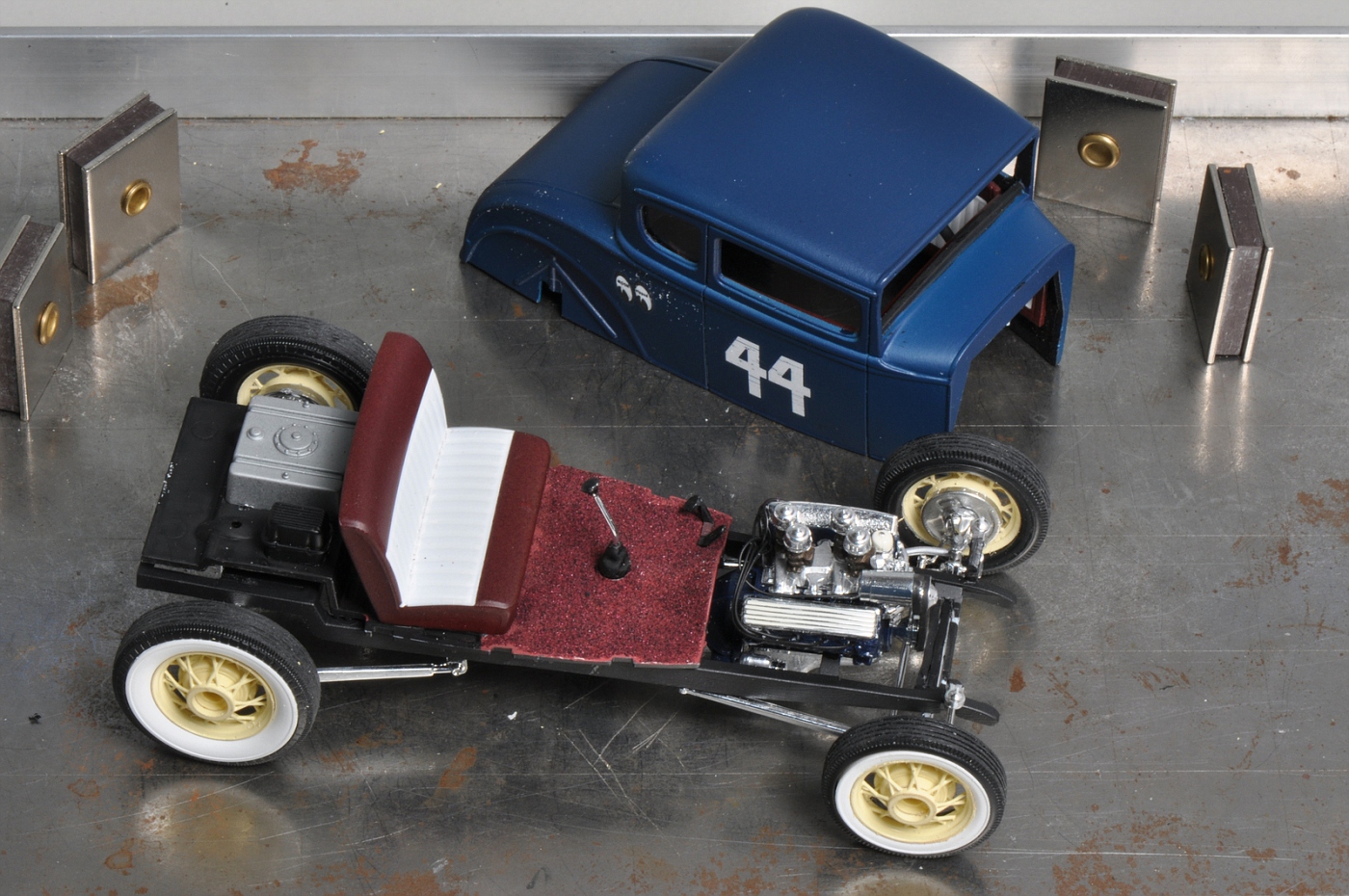 Tim Boyd On Line Model Car How-To #14 - Kitbashing Revell's '29A Rod ...