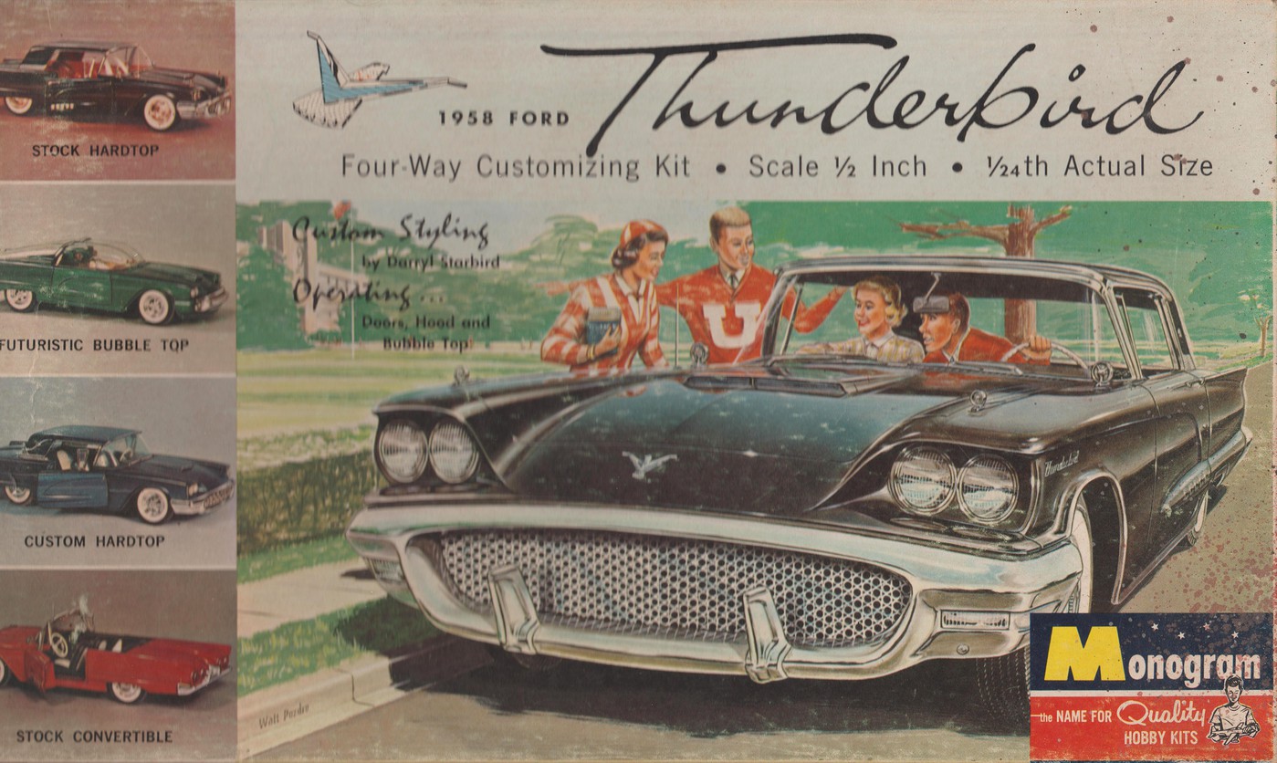Photo: Monogram 58 T-bird Flatbox 001 | Model Box Art album ...