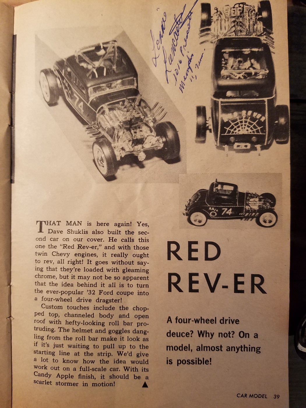 Photo: 20180105 222559 | Vintage Model Car Science and Car Model ...