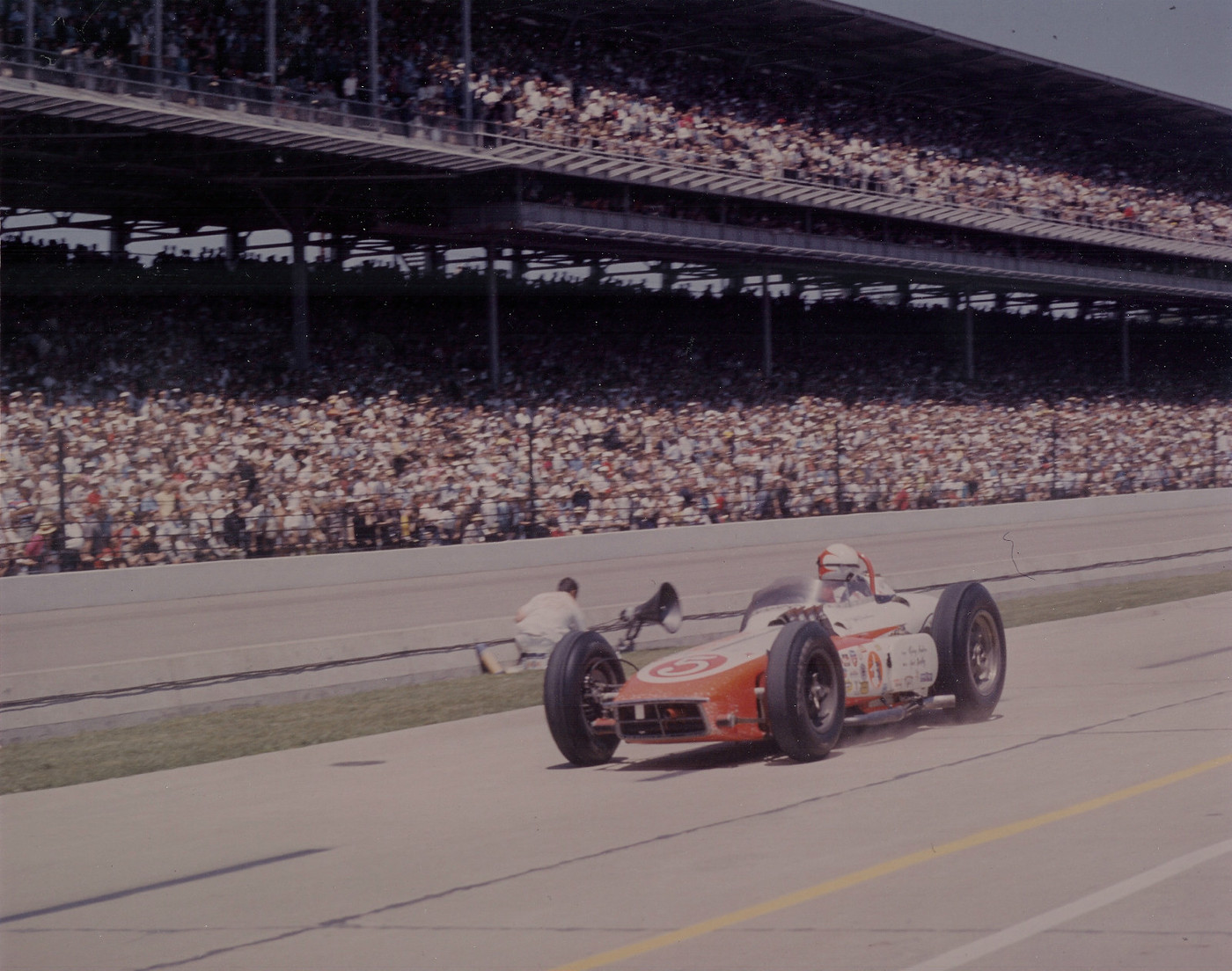 Photo: 1963 Indianapolis 500 Car #5 Bobby Marshman Placed 16th Rear End ...