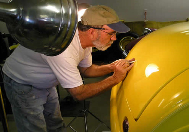 Photo: Alan Johnson laid down some of his amazing lines on this car ...