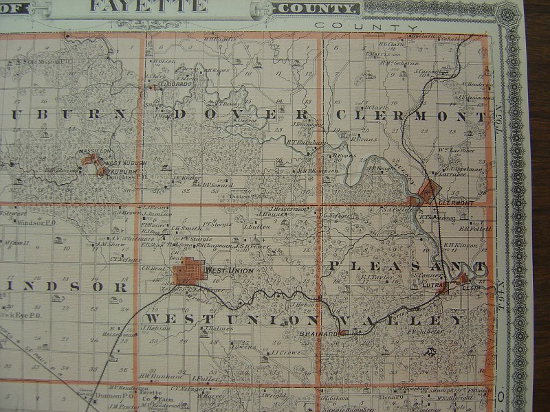Photo: FayetteCoIa1875a008.jpg | 1875 Atlas Fayette Co Iowa album ...