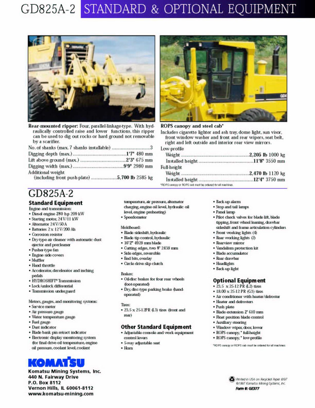 Photo: gd825a-2 8 | Komatsu GD825A-2 album | Dutch Model Truck Club ...