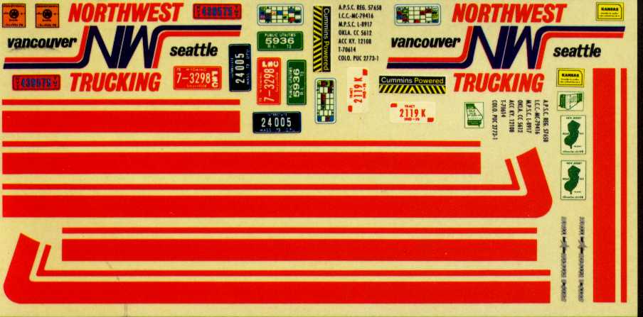 Photo: White Western Star-decalsheet | T546 White Western Star (1:25 ...