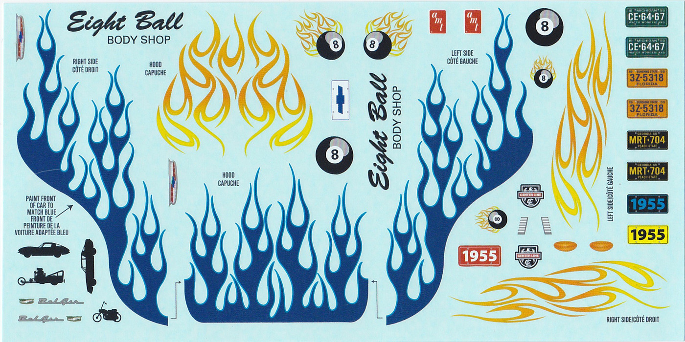 Photo: Art 5 | AMT '55 Chevy Bel Air Sedan #AMT1119M/12 album | DRASTIC ...