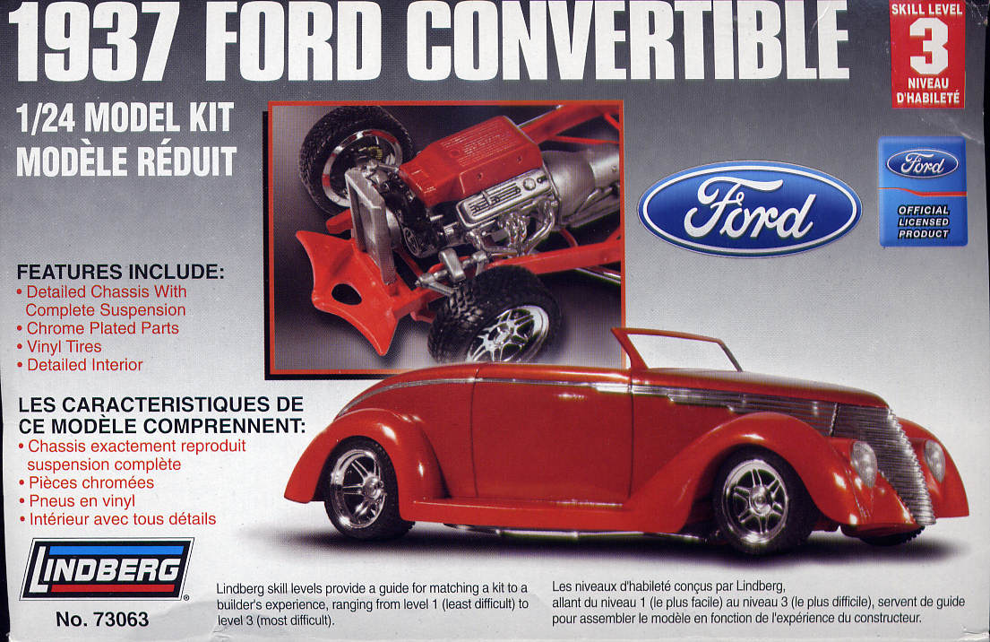 Photo: 1937 Ford Convertible Custom Box 4 | LINDBERG 1937 Custom Ford ...