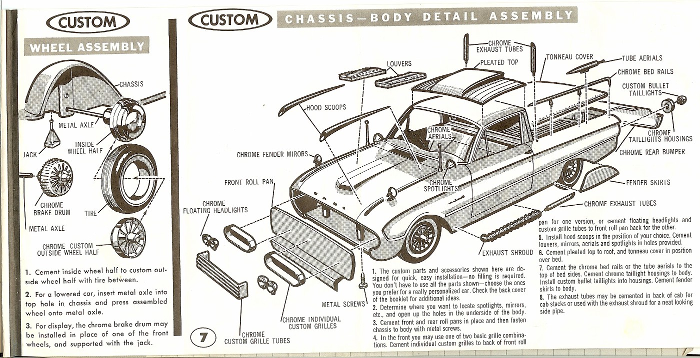 Photo: 61ranchinst7 | AMT '61 Ford Ranchero Styline #S1031 album ...