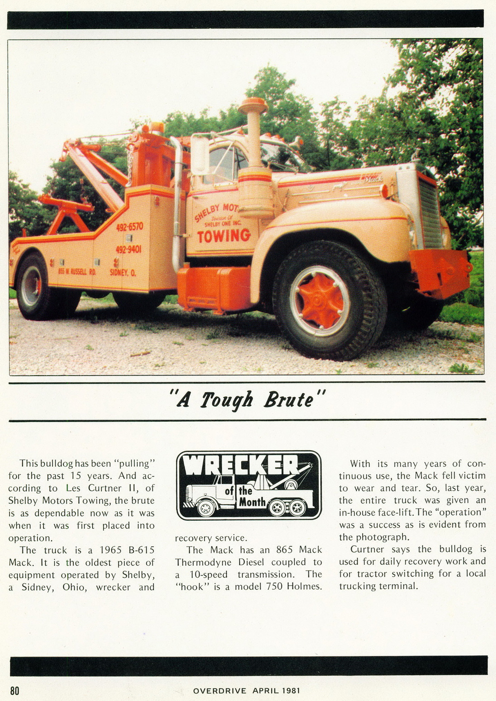 04 Overdrive Magazine April 1981 album | Dutch Model Truck Club | Fotki ...