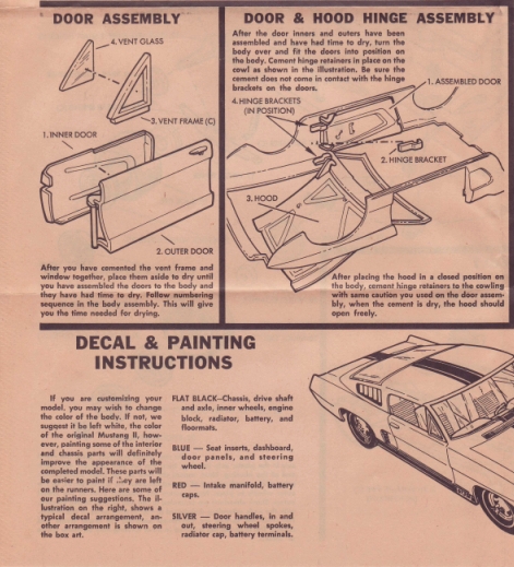 Photo: IMC Mustang II instructions 9 | IMC Ford Mustang II #109 album ...
