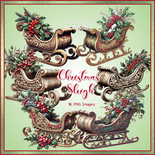 Photo: Christmas Sleigh Preview - LR - 11-6-23 | Lori Rhae AI Creations ...