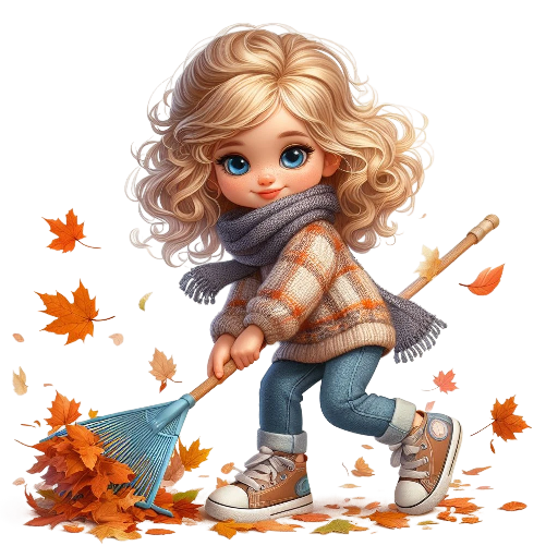 Photo: Rake the Leaves - LR - 11-4-23 (8) | Lori Rhae AI Creations ...