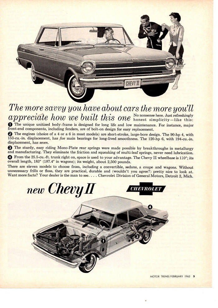Photo: 1962 CHEVY II | DRAWINGS,ART WORK & CUT AWAYS album | LOUD-PEDAL ...