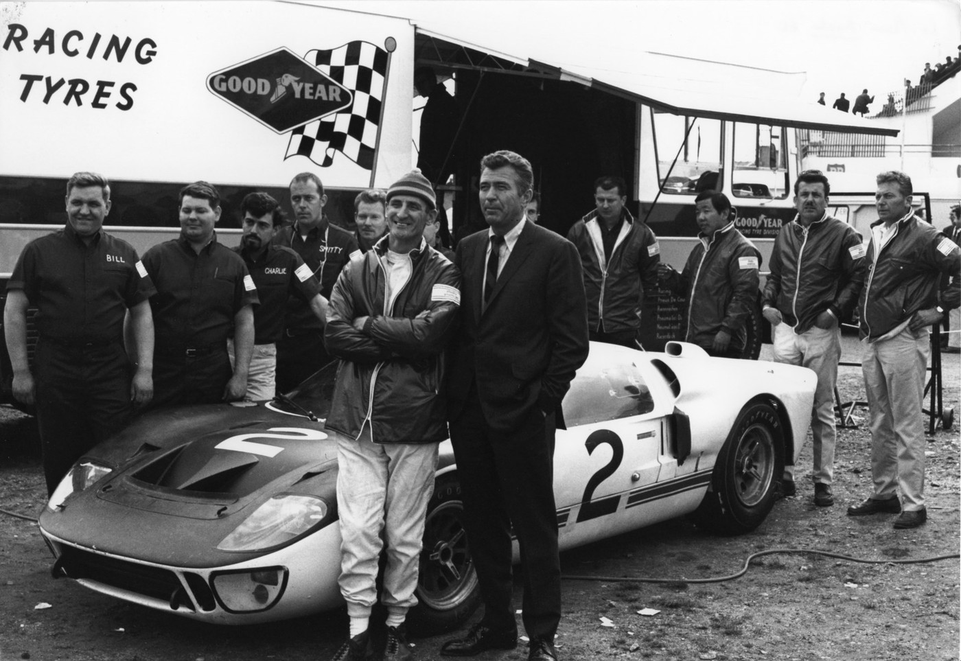 Photo: 1966 at the Le Mans Time Trials with Ken Miles and Carroll ...