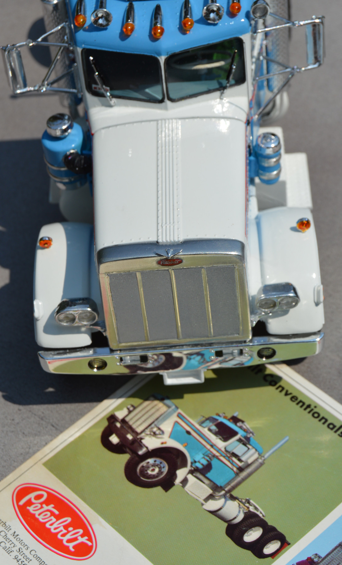 Photo: Blue and white front 7 31 24 | Brochure Build from 1970 White ...